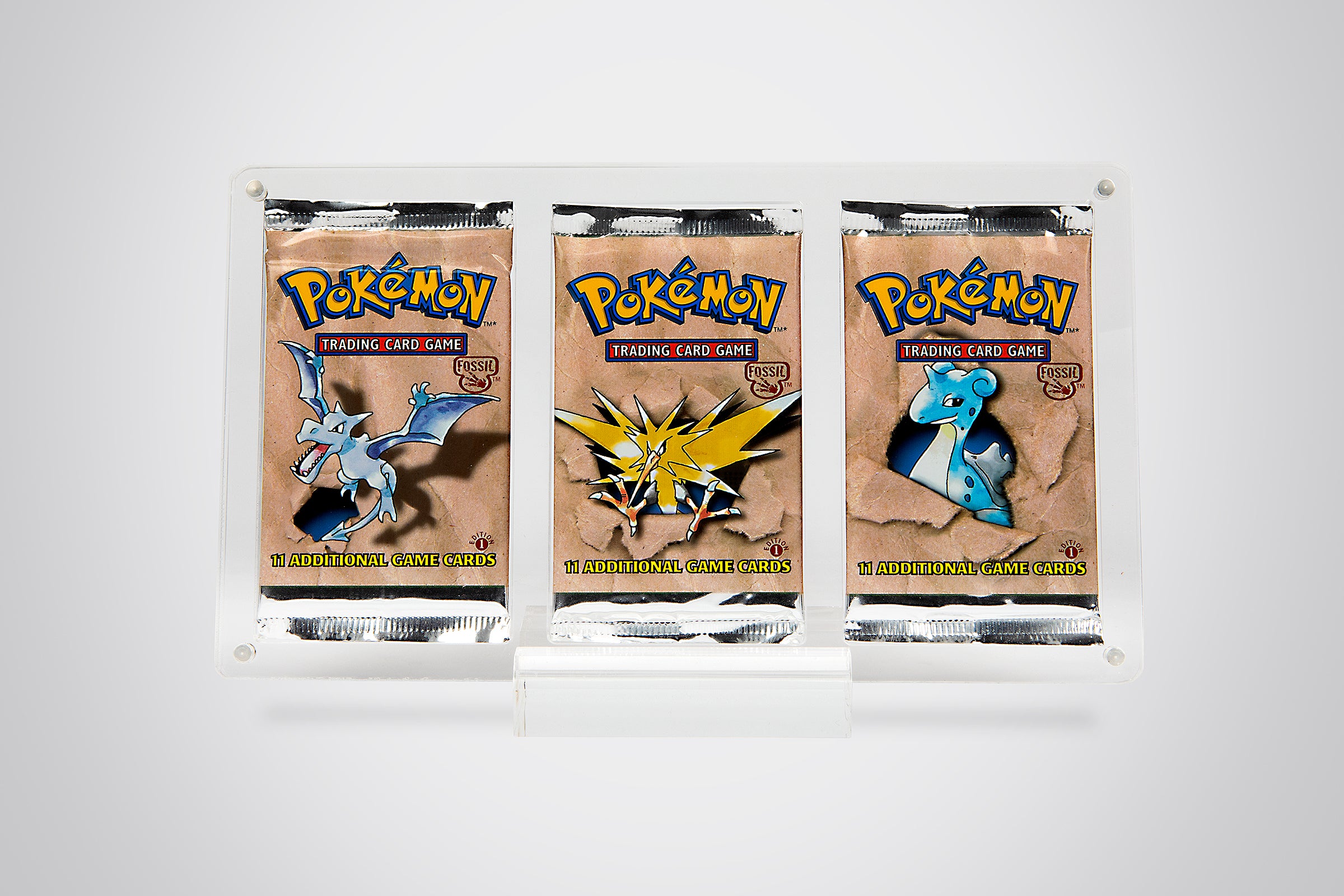 Triple Pokemon Booster Pack Acrylic Case [Acryshield] – Cardboard Guardian